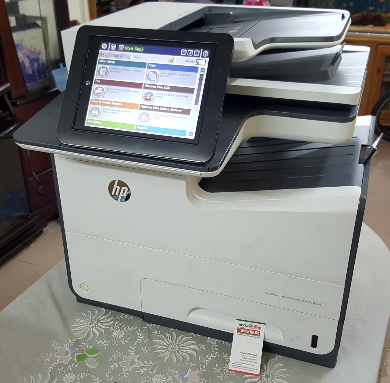 HP MFP 586: máy in văn phòng đa chức năng “ngon, bổ, tiết kiệm” | Tech ...