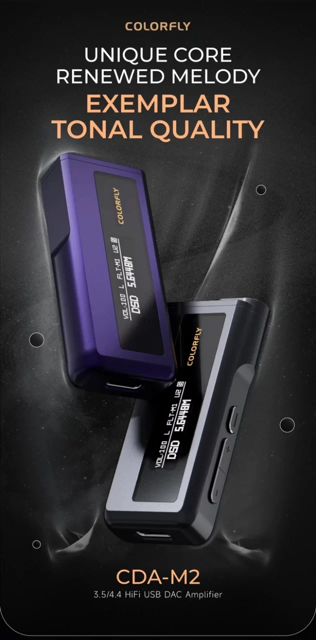 Bộ giải mã âm thanh di động COLORFLY CDA-M2 Hi-Fi USB Dual DAC ...
